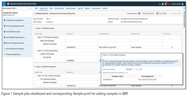 L7esp™ Manufacturing Execution System Mes Sample Plans Sample Points And Dynamic