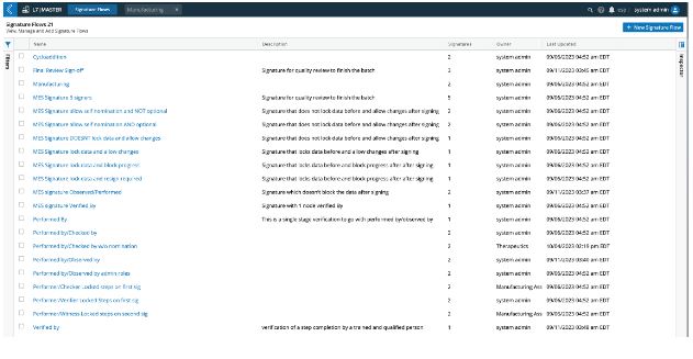 L7|ESP™ Manufacturing Execution System (MES) – Signature Flows ...